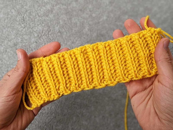 Crochet Ribbing Free Pattern (Single Crochet Stitch) - Crochet Bits
