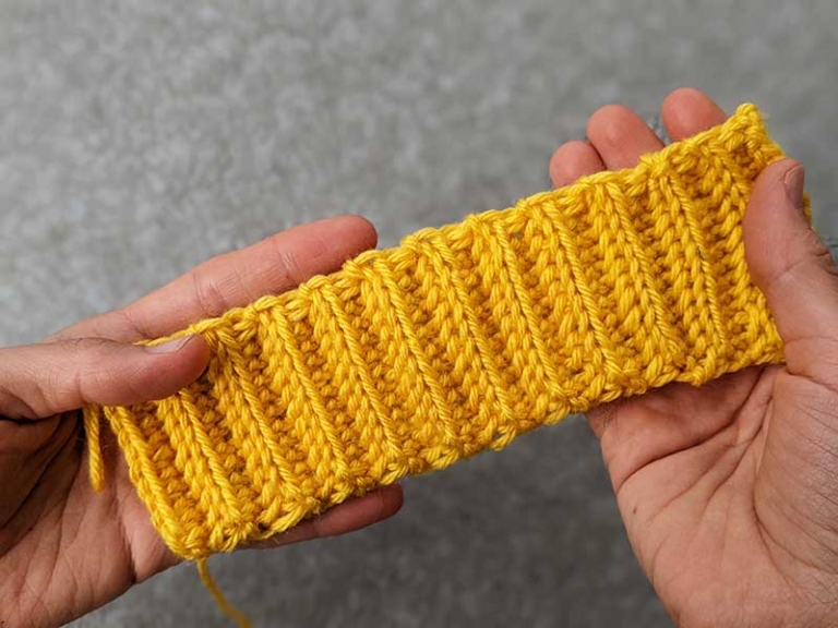 Crochet Ribbing Free Pattern (Single Crochet Stitch) - Crochet Bits