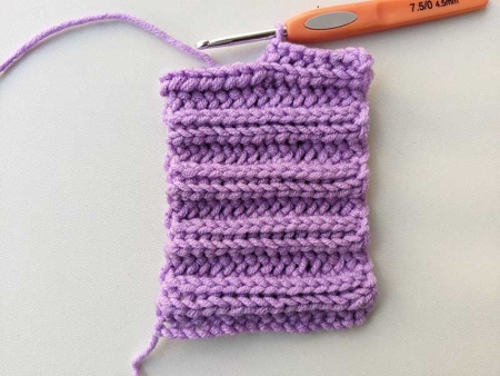 Crochet Ribbing 2x2 Stitch Free Pattern - Crochet Bits