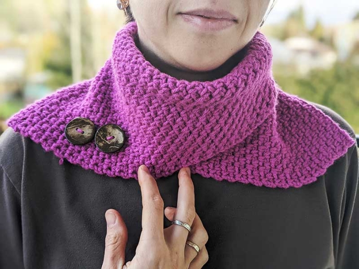 Free Crochet Rectangular Scarf (Cowl) Pattern - Crochet Bits