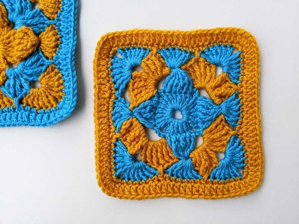 Free Crochet Cross Granny Square Pattern - Crochet Bits