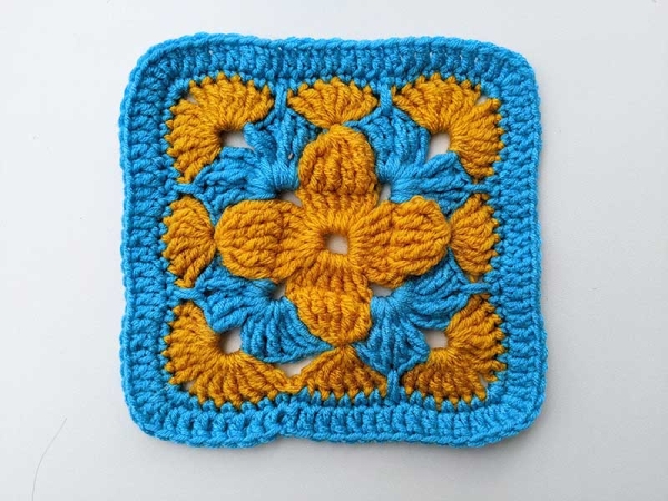 Free Crochet Cross Granny Square Pattern - Crochet Bits