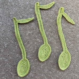 Ads-Free Crochet Musical Note Bookmark Pattern - Crochet Bits