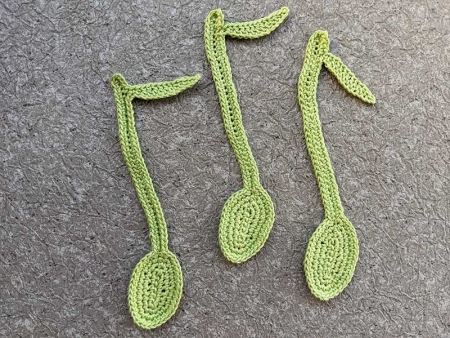 Free Crochet Musical Note Bookmark Pattern - Crochet Bits