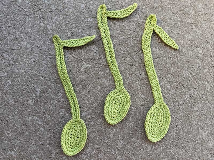 Free Crochet Musical Note Bookmark Pattern - Crochet Bits