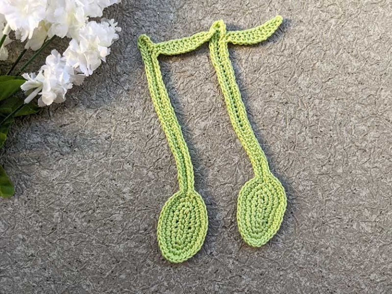 Free Crochet Musical Note Bookmark Pattern - Crochet Bits