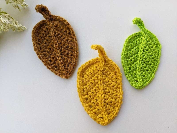 Free Crochet Fall (Autumn) Leaf Pattern - Crochet Bits