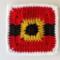 Free Crochet Santa's Belt Granny Square Pattern - Crochet Bits