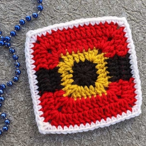 Free Crochet Santa's Belt Granny Square Pattern - Crochet Bits