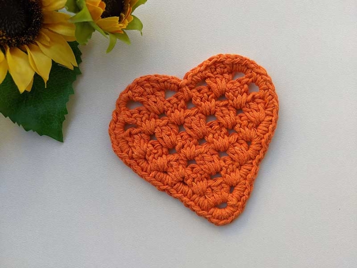 Free Crochet Lace Heart Coaster Pattern for St. Valentines Day ...
