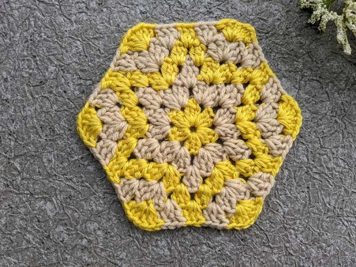 Free Crochet Hexagon Star Coaster Pattern - Crochet Bits