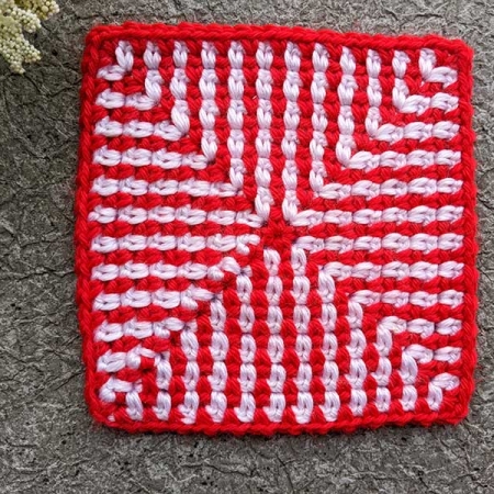 Free Crochet Mosaic Granny Square Pattern - Crochet Bits