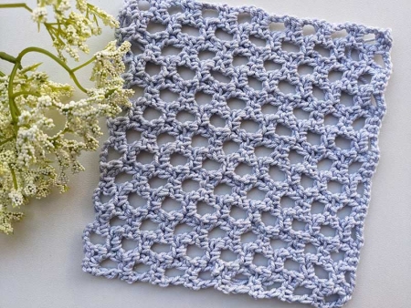 Free Crochet Mesh Stitch Pattern - Crochet Bits