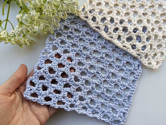 Free Crochet Mesh Stitch Pattern - Crochet Bits