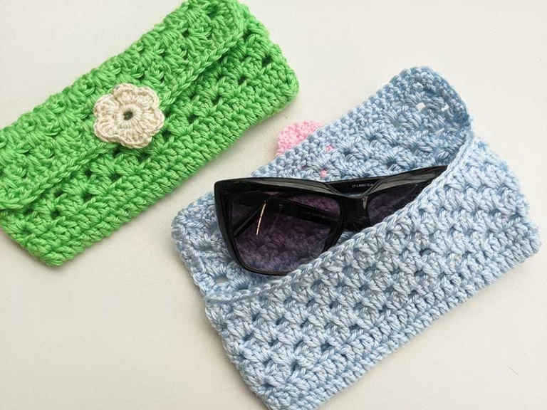Free Crochet Eyeglasses (Sunglasses) Holder Pattern - Crochet Bits