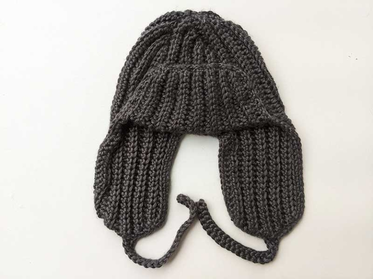 Free Crochet Unisex Trapper Hat Pattern - Crochet Bits