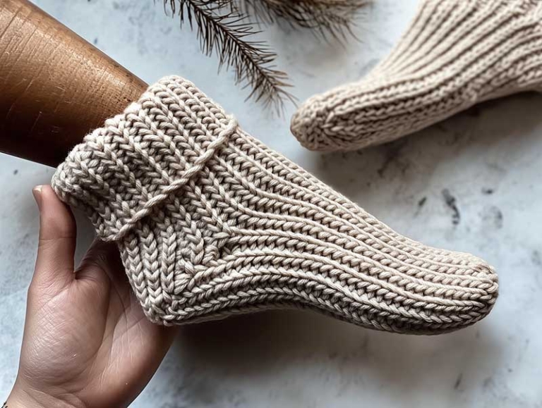 Free Crochet Flat Slippers Pattern - Crochet Bits