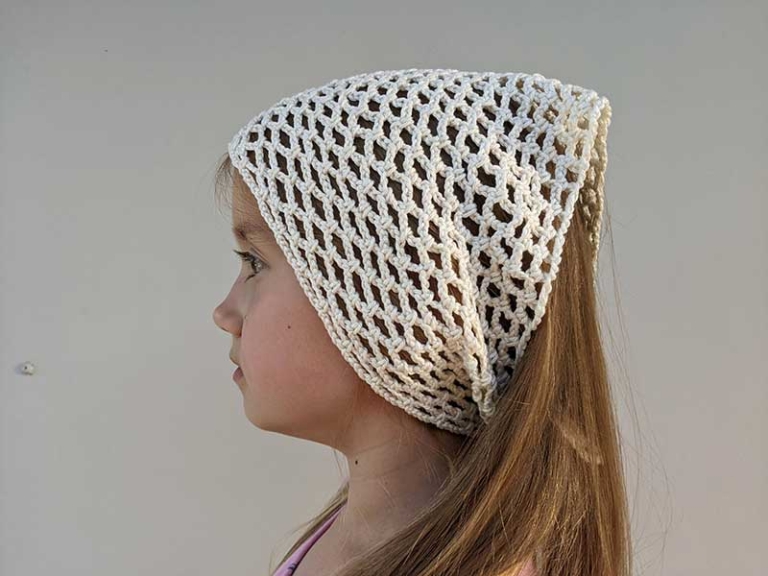 Free Crochet Summer Mesh Bandana Pattern - Crochet Bits