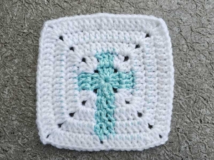 Free Crochet Cross Motif Block Pattern - Crochet Bits