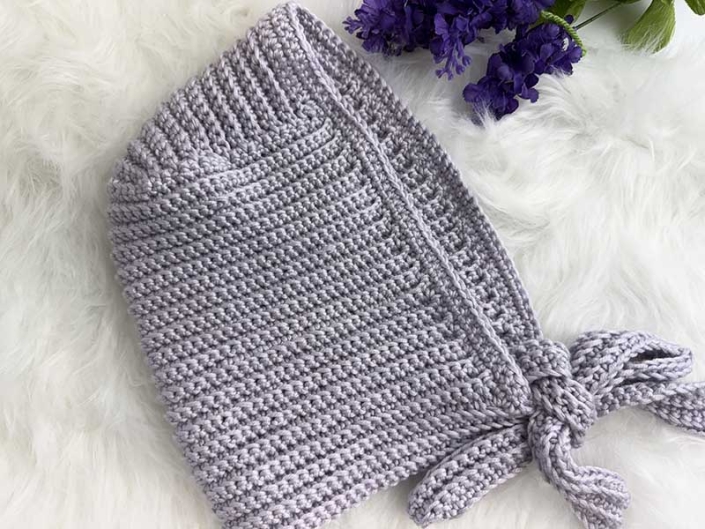 Free Crochet Hood-Style Bonnet Pattern - Crochet Bits