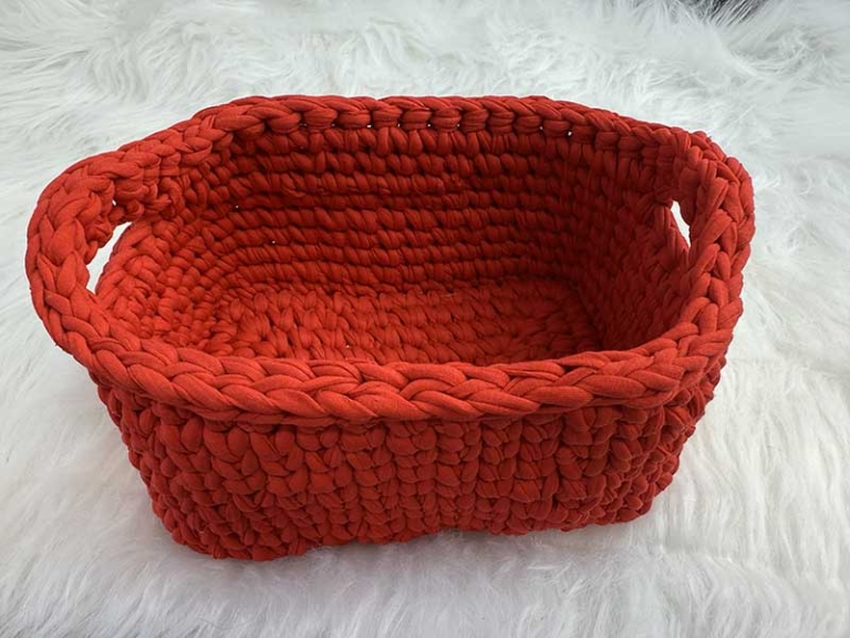 Free Crochet Rectangular Basket Pattern - Crochet Bits